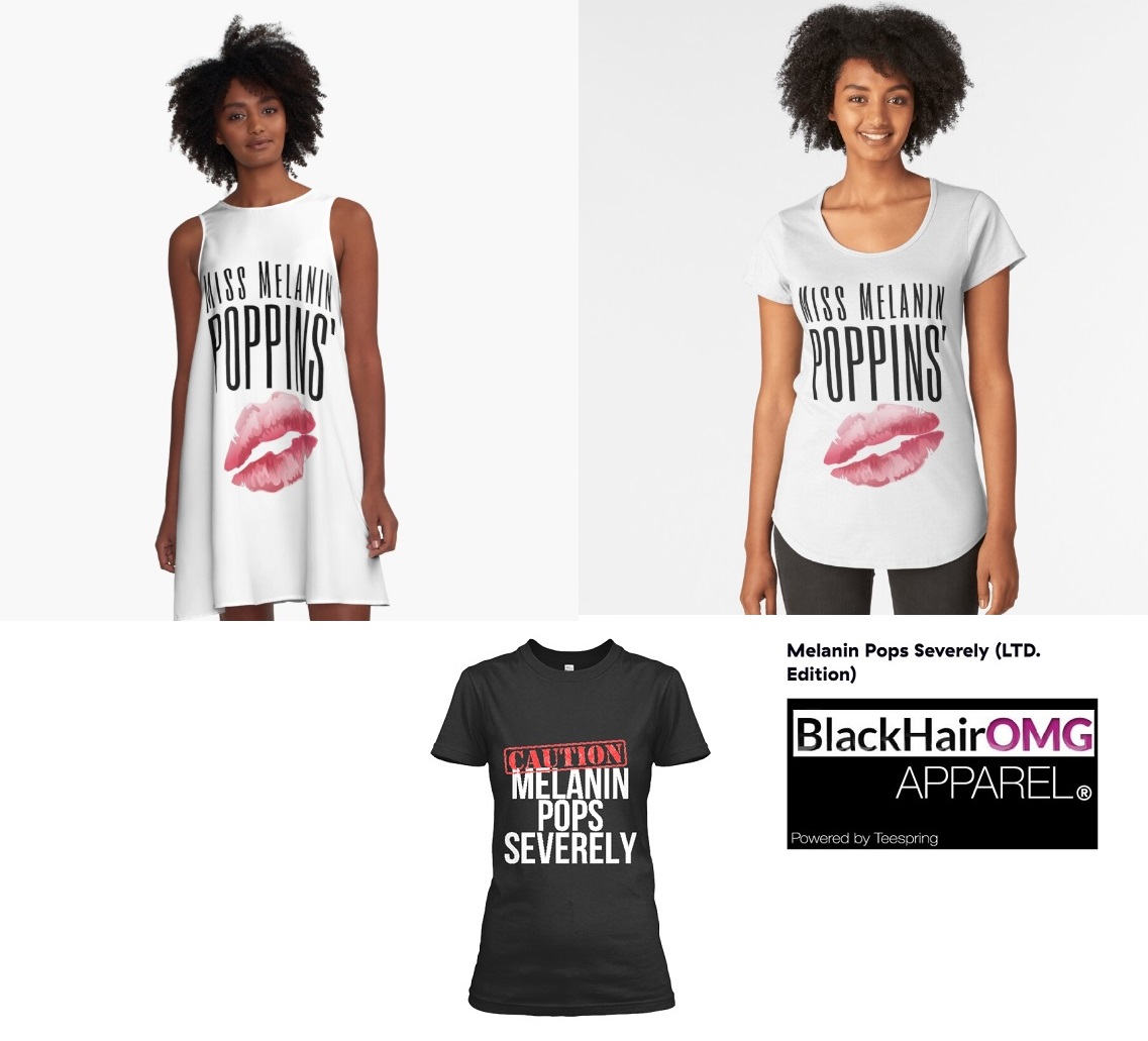 Melanin Shirts And Black Girl Magic Natural Hair Tees [poppin ]