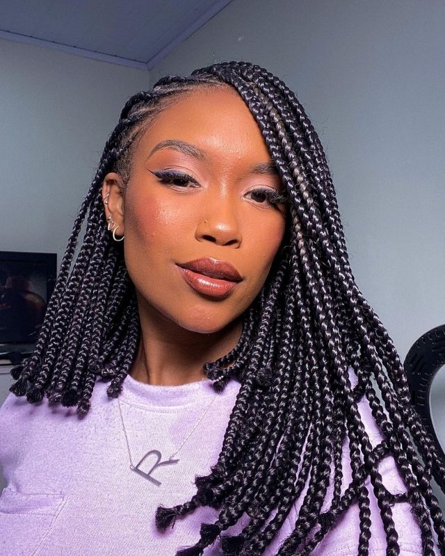 31 Medium Box Braids Ideas For Black Women [nhp]